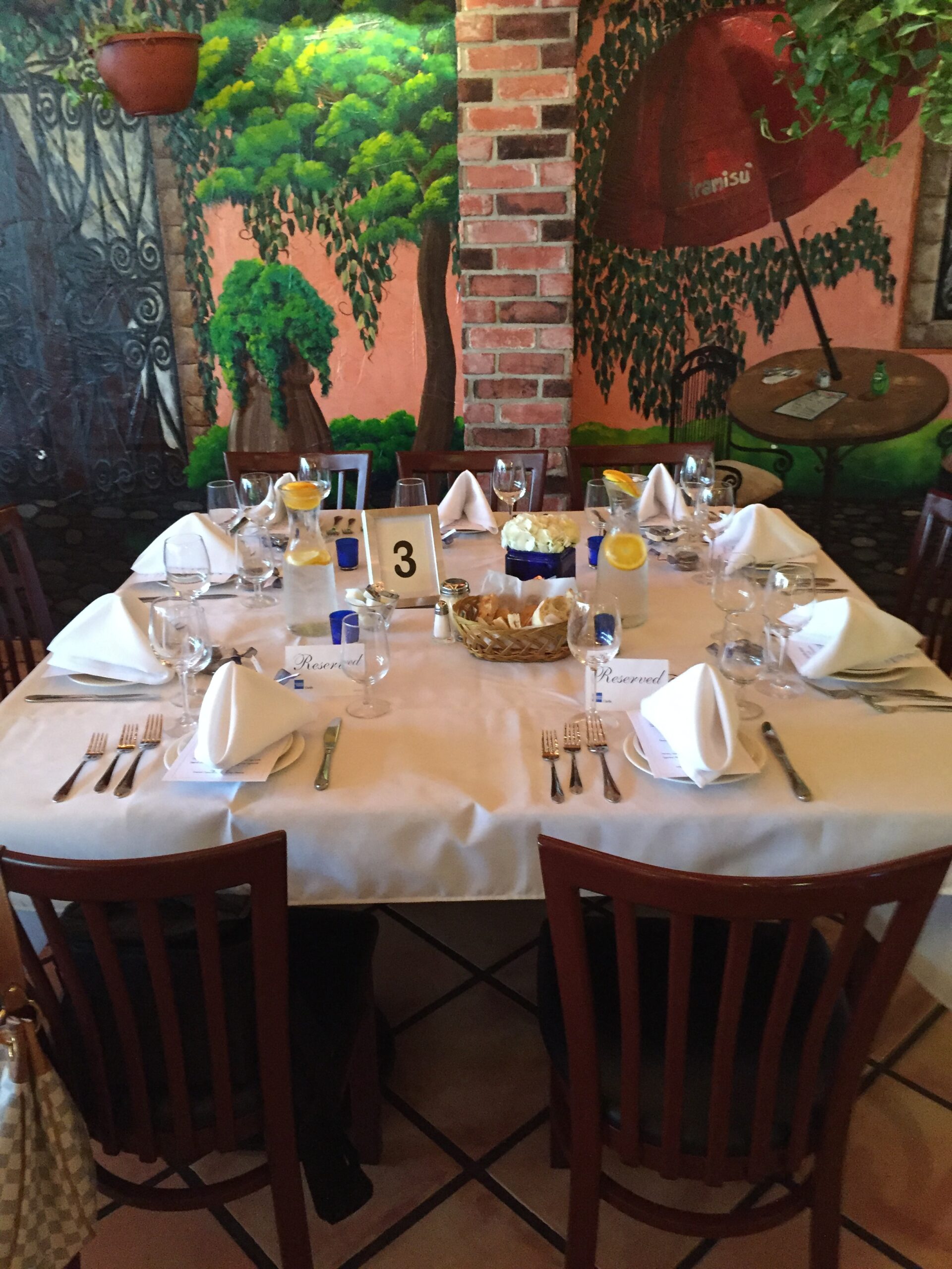 In-House Events - Tiramisu Restaurant